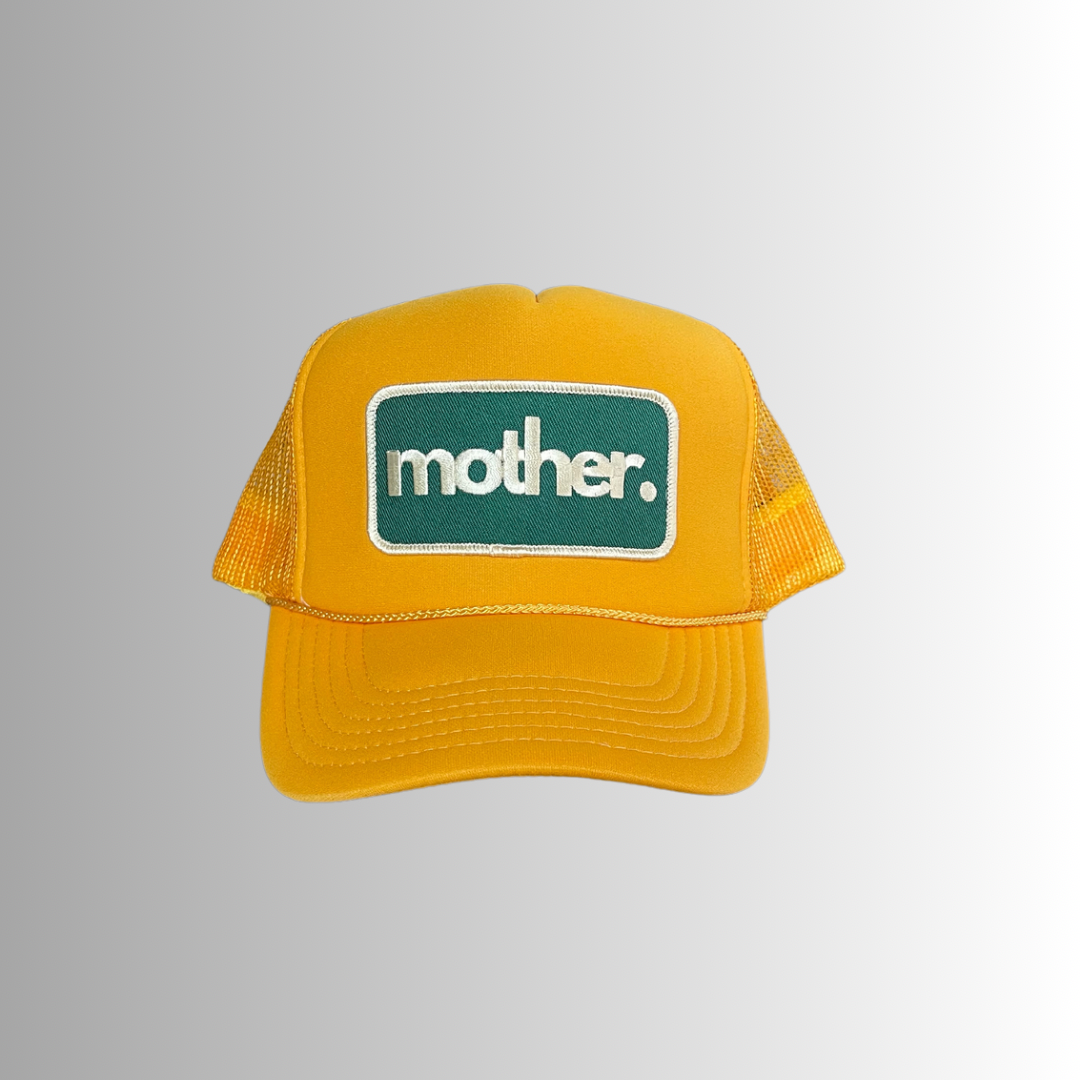 Mother Patch Trucker Hat - Yellow – mother hats