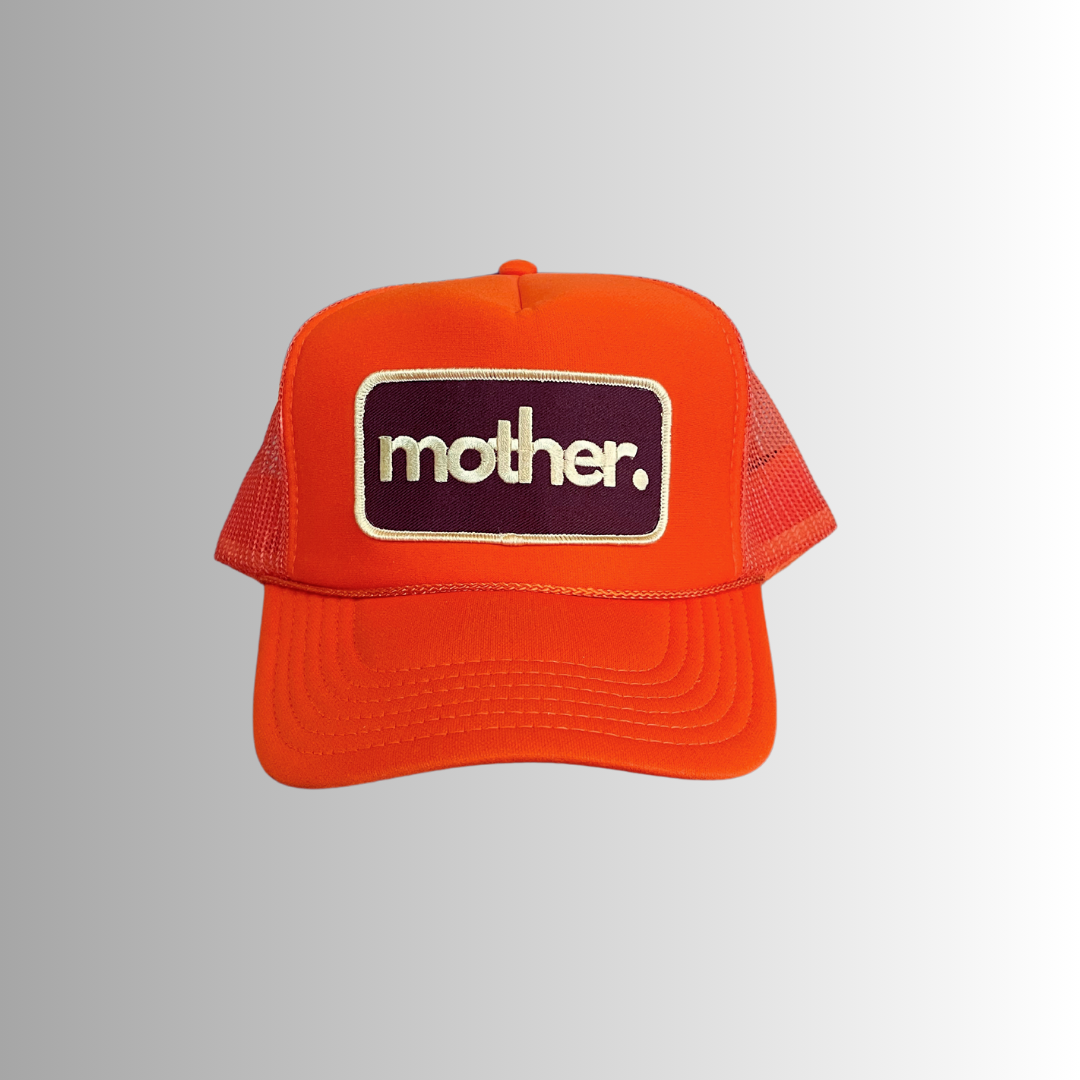 Mother Patch Trucker Hat - Orange – mother hats